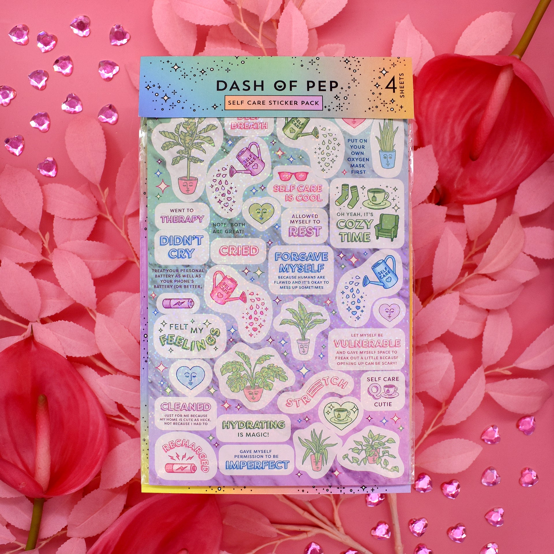 Self Care Sticker Pack – DASH OF PEP