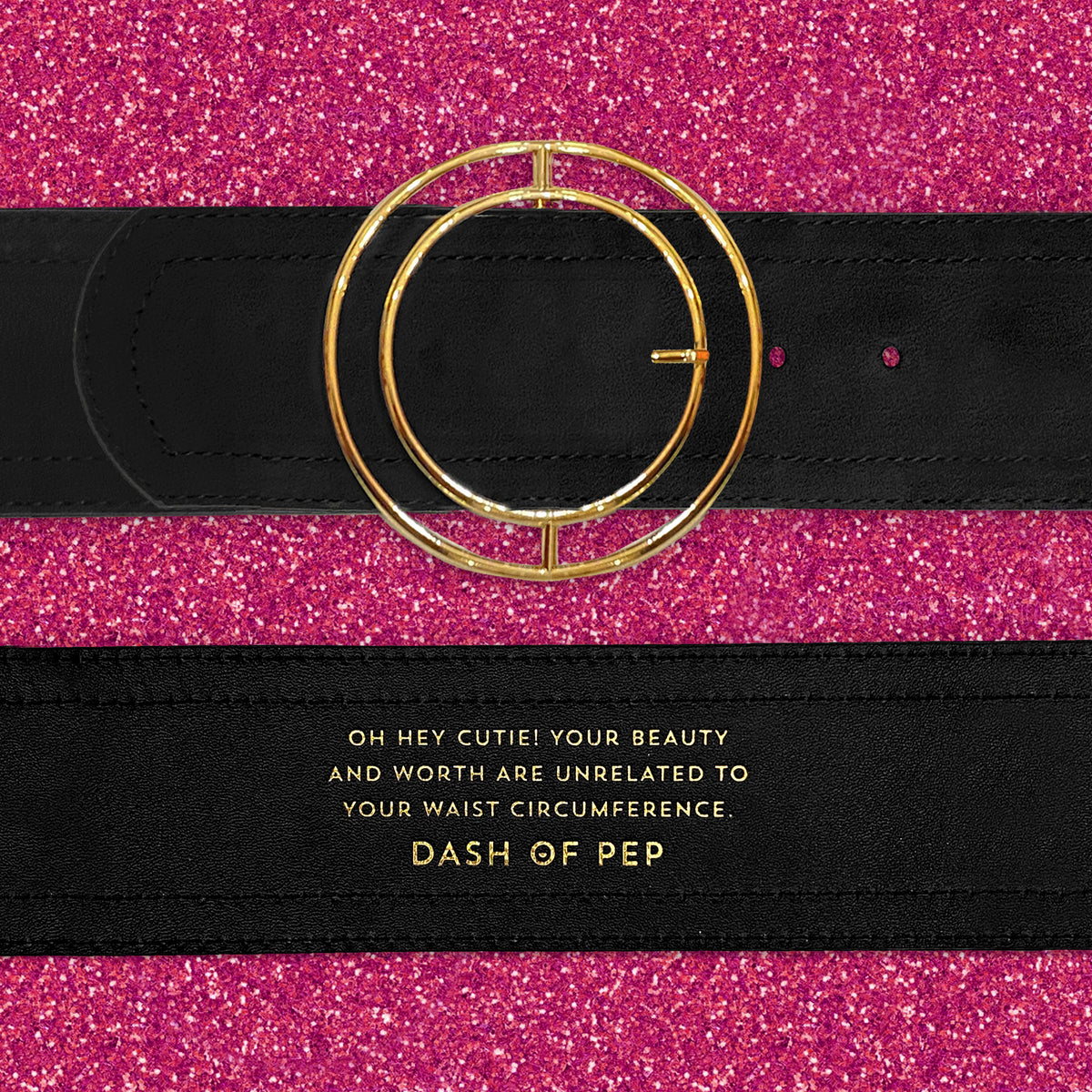 Body Positive Statement Buckle Waist Belt – DASH OF PEP